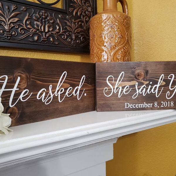 He Asked She Said - Etsy