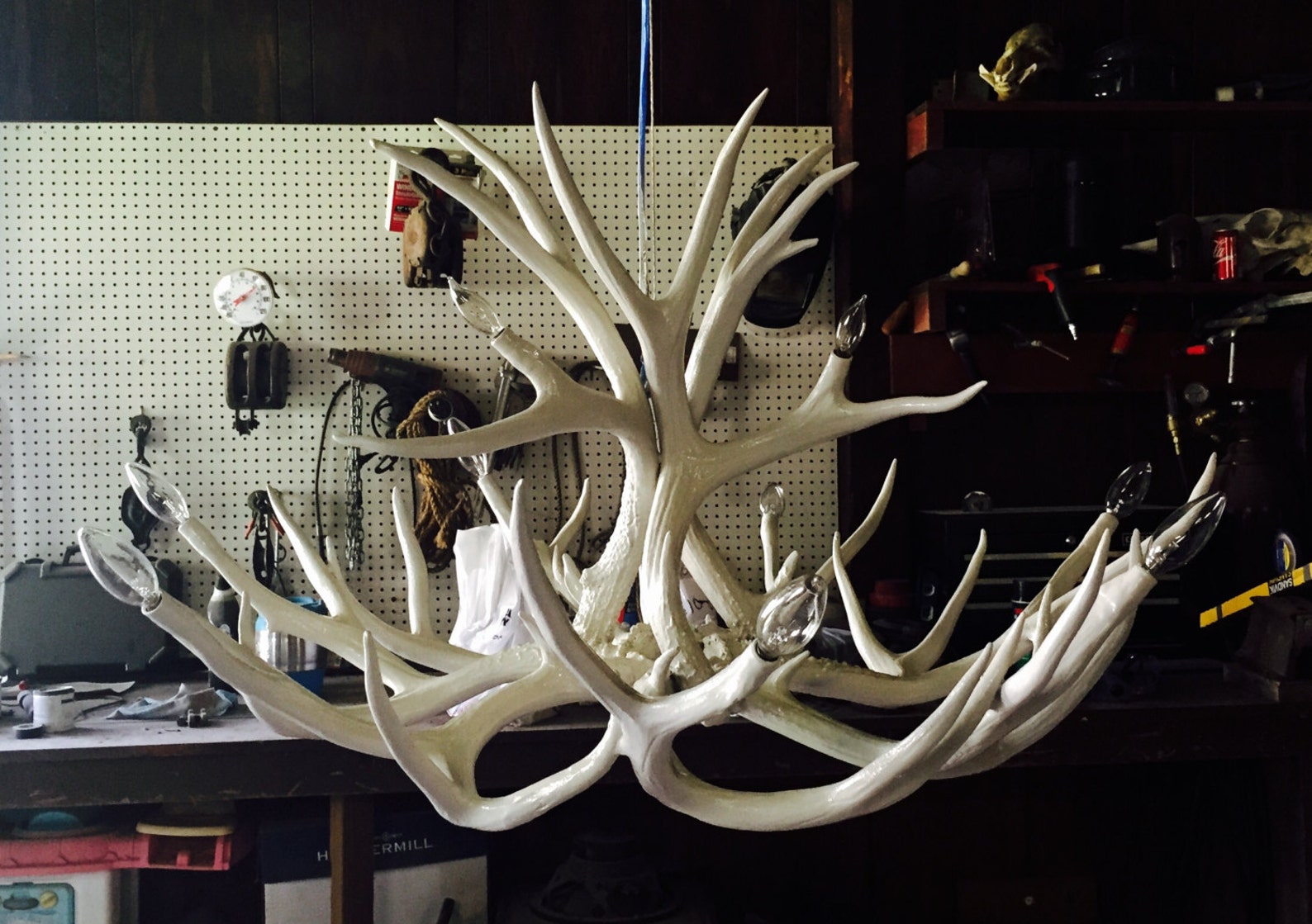 Grey Modern Antler Chandelier - Etsy