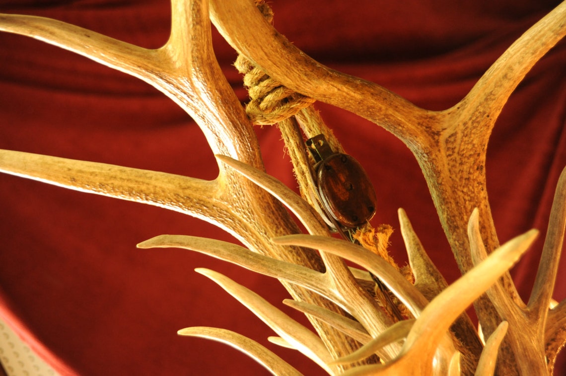Custom and Unique Handmade Antler Chandelier - Etsy