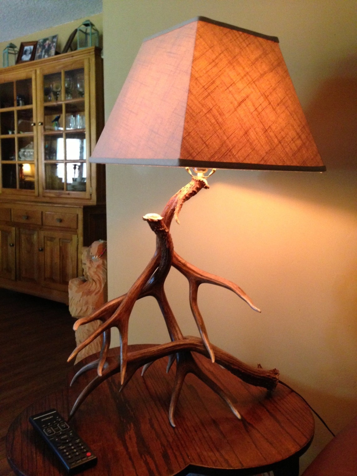Mule Deer Antler Table Lamp - Etsy