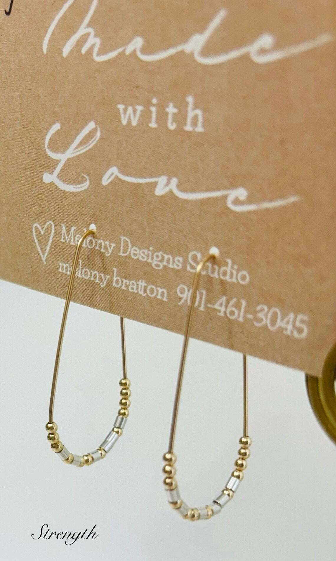 Morse Code Earring "strength “ - Etsy