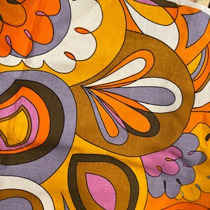 Classic Vintage 60's Linen Textile Yardage - Etsy