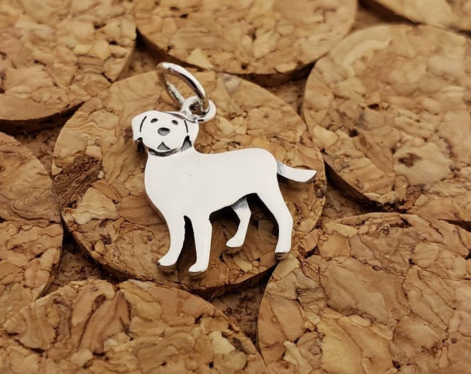 Labrador Retriever Charm, Sterling Silver Labrador Charm, Labrador ...