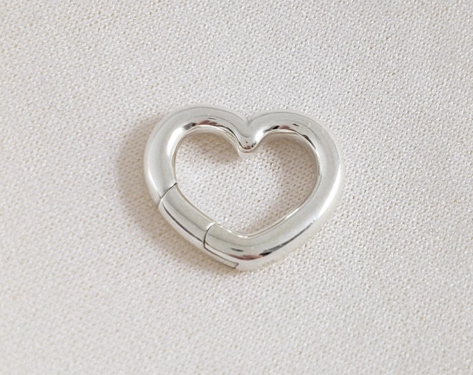 Small Sterling Silver Hinged Oval Clasp,silver Mini Push Clasp,oval ...