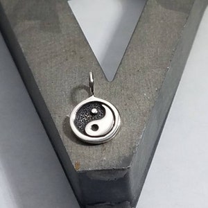 Sterling Silver Yin and Yang Charm Small Yin Yang Charm Ying - Etsy
