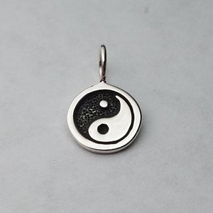 Sterling Silver Yin and Yang Charm Small Yin Yang Charm Ying - Etsy
