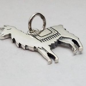 Sterling Silver Llama Charm, Alpaca Charm, Llama Jewelry, Silver Animal ...