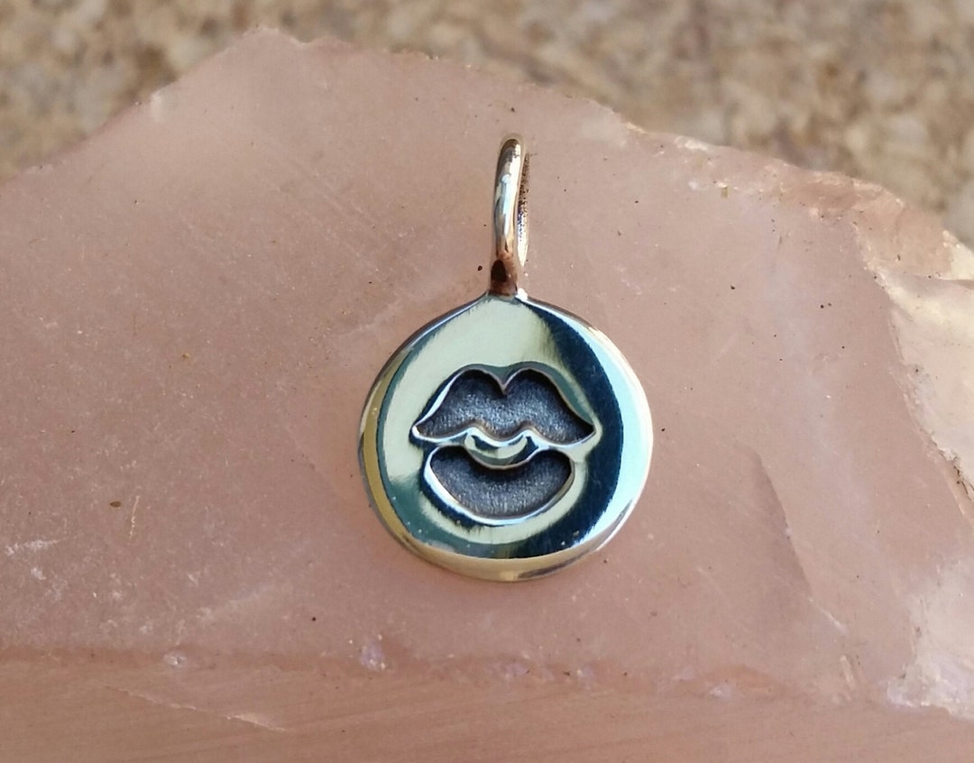Sale! Last Ones!sterling Silver Kiss Charm,lips Charm,love Charm ...