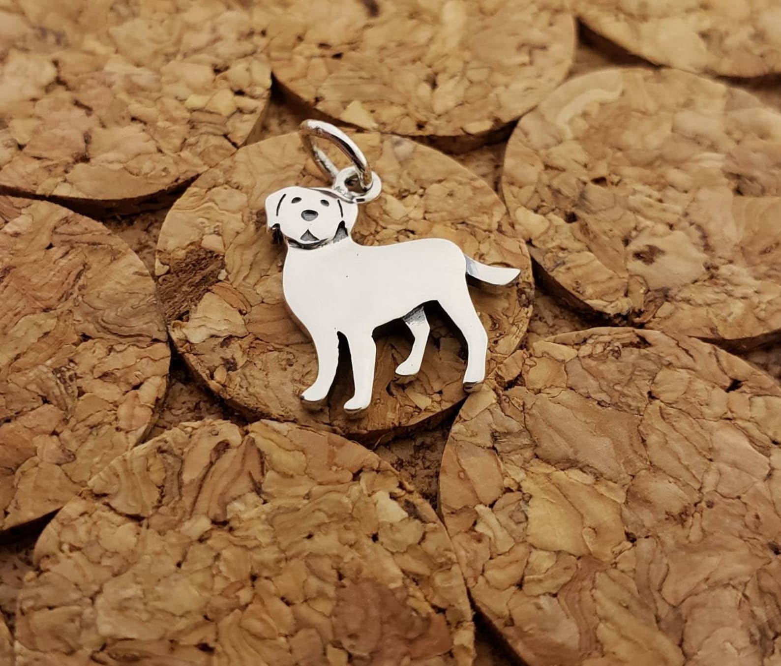 Labrador Retriever Charm Sterling Silver Labrador Charm | Etsy