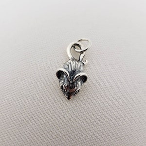 Small Sterling Silver Mouse Charm, Little Mouse Charm, Animal Charm ...