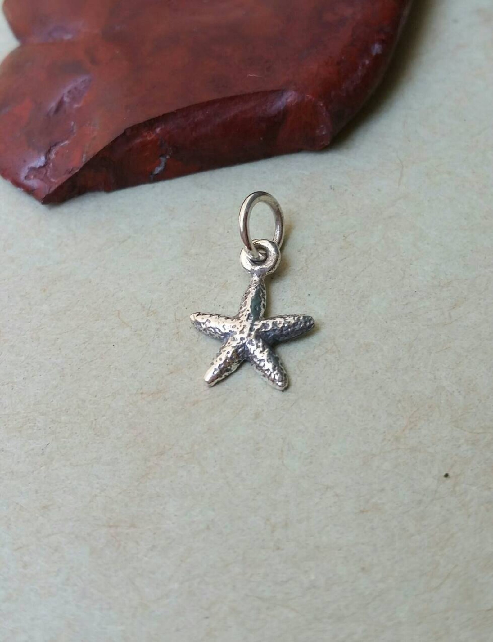 Tiny Sterling Silver Starfish Charm Silver Charm Bracelet - Etsy