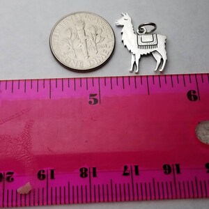 Sterling Silver Llama Charm, Alpaca Charm, Llama Jewelry, Silver Animal ...