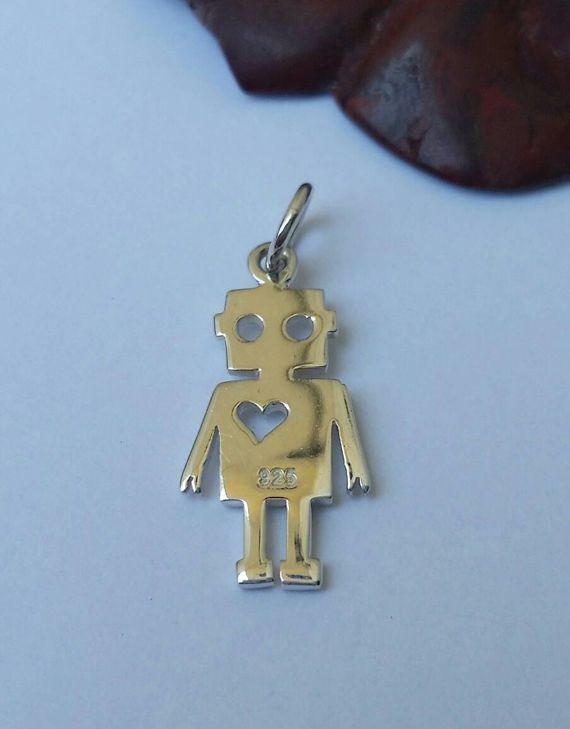 Sterling Silver Robot Charm Silver Robot Space Charm | Etsy