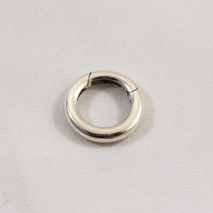 16mm Sterling Silver Hinged Round Clasp Charm Holder,silver Clasp ...