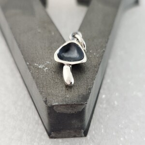 Tiny, Sterling Silver Mushroom Charm, Shroom Charm, Sterling Silver ...
