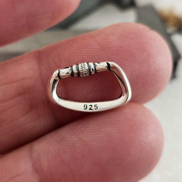 Sterling Silver Jewelry Carabiner - Etsy