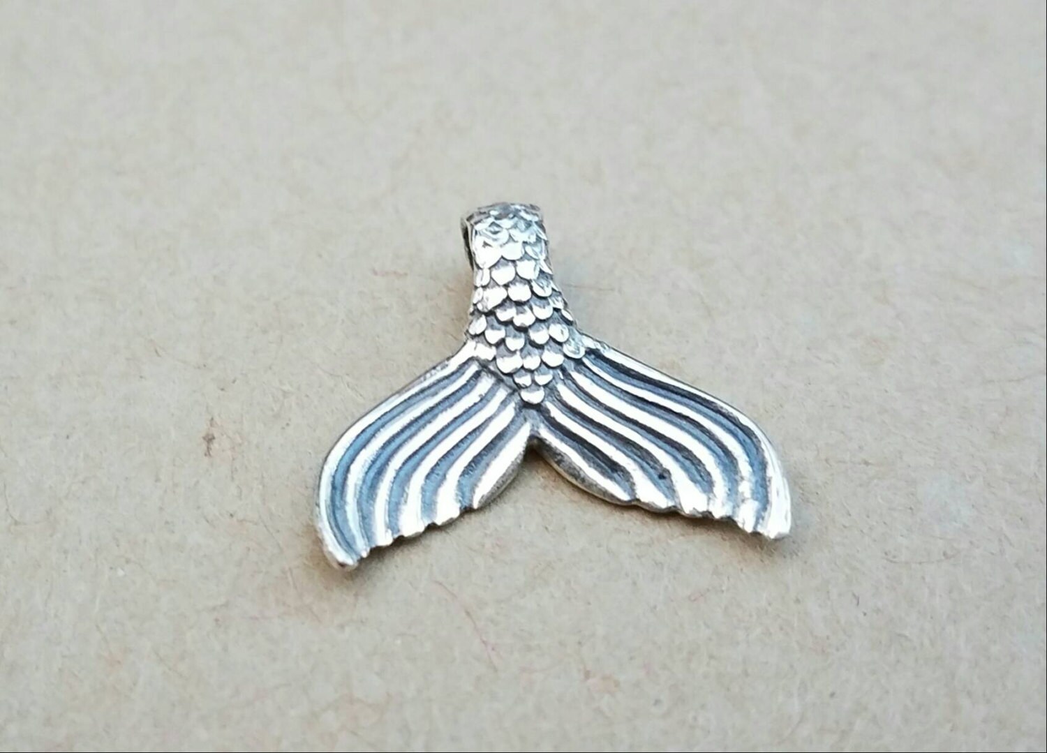 Small Sterling Silver Mermaid Tail Pendant Charm Mermaid - Etsy