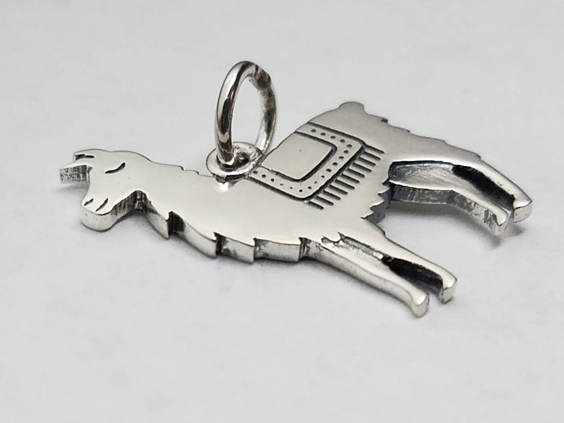 Sterling Silver Llama Charm Alpaca Charm Llama Jewelry | Etsy