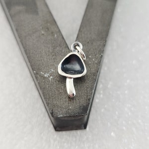 Tiny, Sterling Silver Mushroom Charm, Shroom Charm, Sterling Silver ...