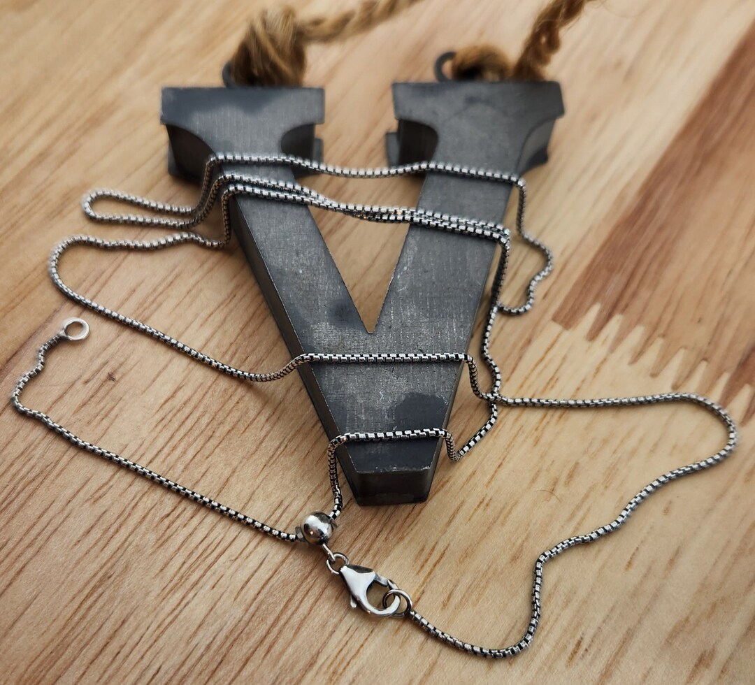 Sterling Silver Adjustable Box Chain Necklace up to 22 In, Sterling ...