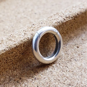 16mm Sterling Silver Hinged Round Clasp Charm Holder,silver Clasp ...