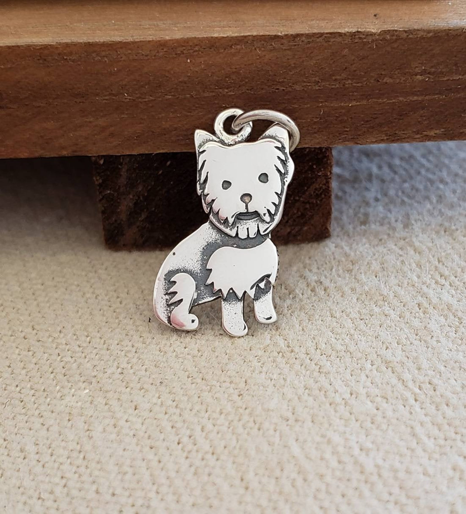 Sterling Silver Yorkie Dog Charm,puppy Charm,yorkie Charm,doggy Charm ...