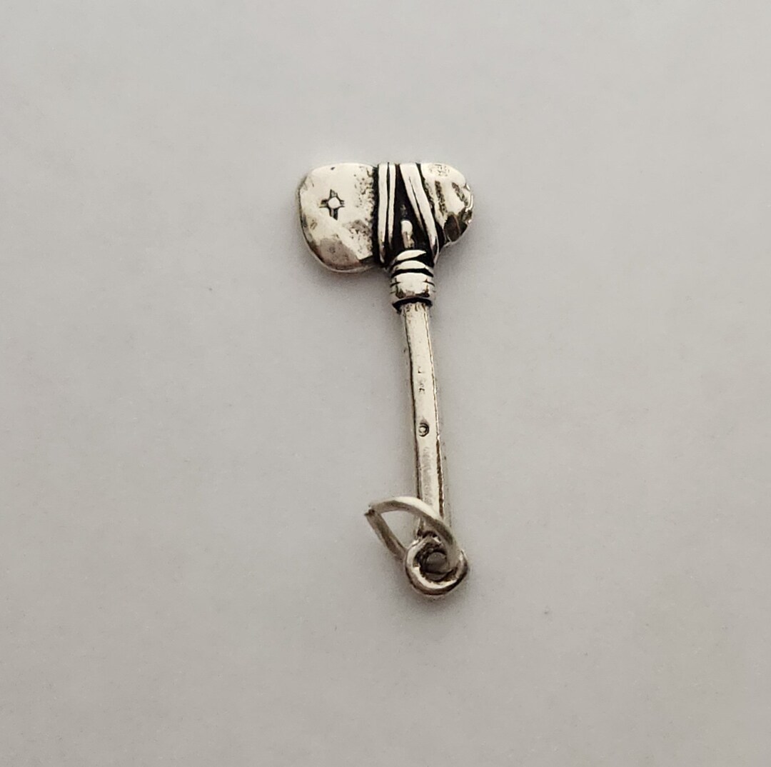Sterling Silver Native American Tomahawk Charm,native American Weapon ...