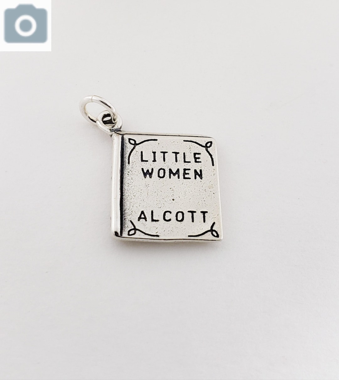Sterling Silver Little Women Book Charm,mini Silver Book, Little Women ...