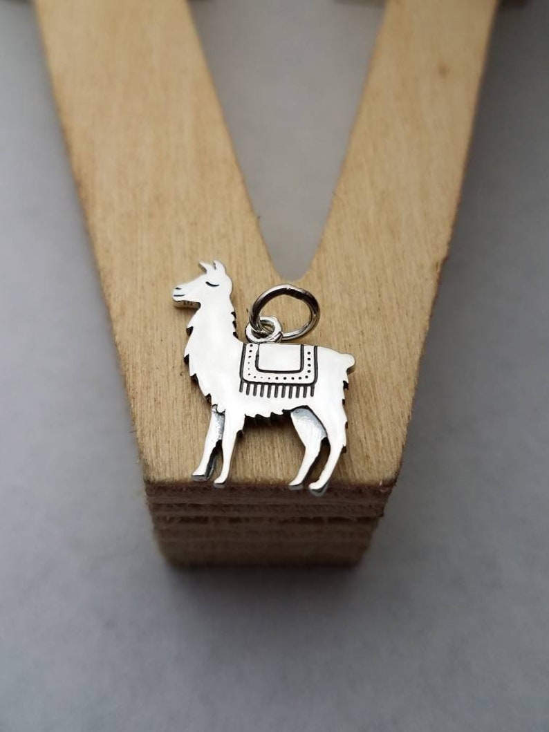 Sterling Silver Llama Charm Alpaca Charm Llama Jewelry - Etsy