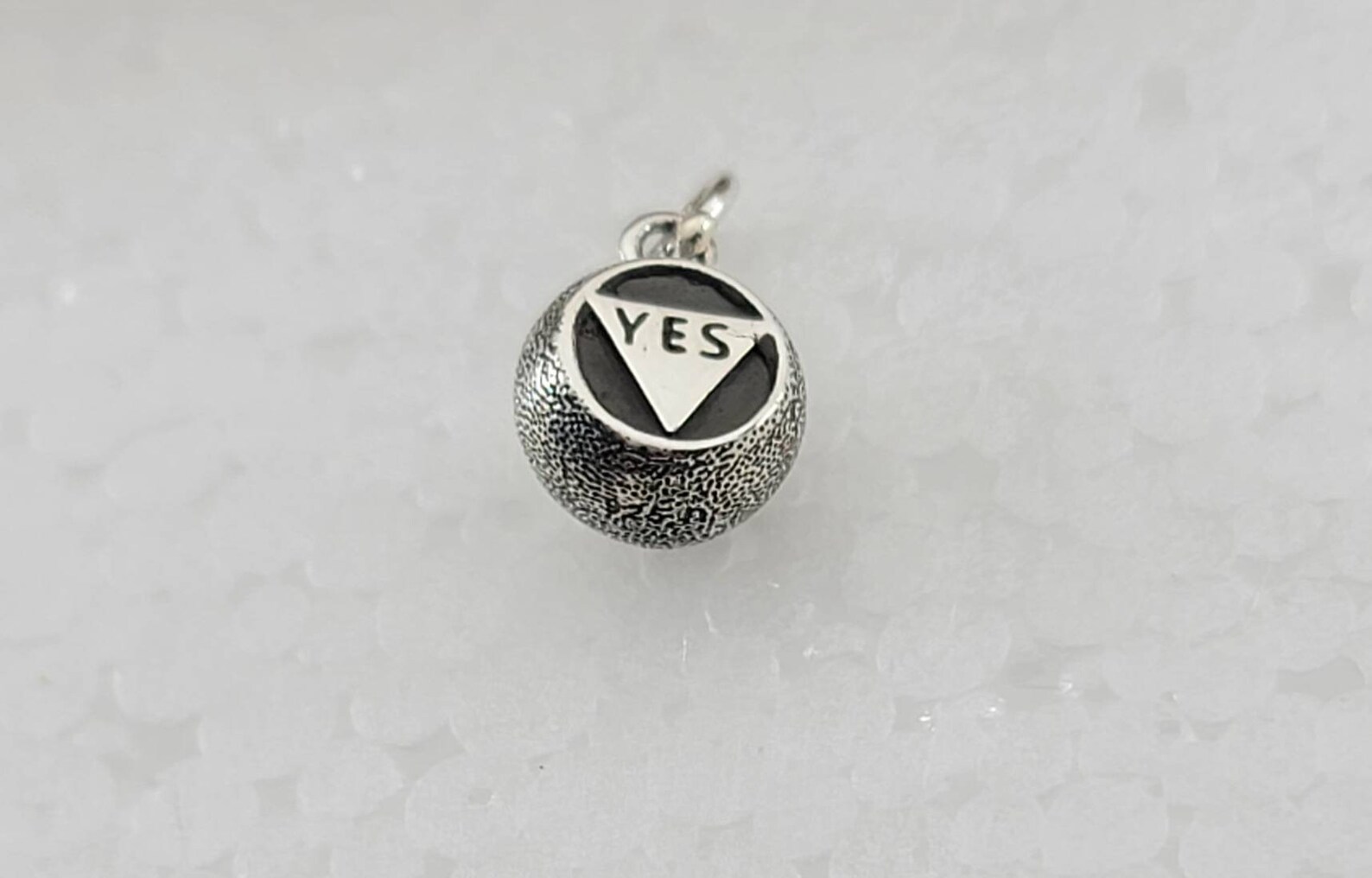 Sterling Silver 3D Magic Eight Ball Charm, Clairvoyant Charm, Magic 8 ...