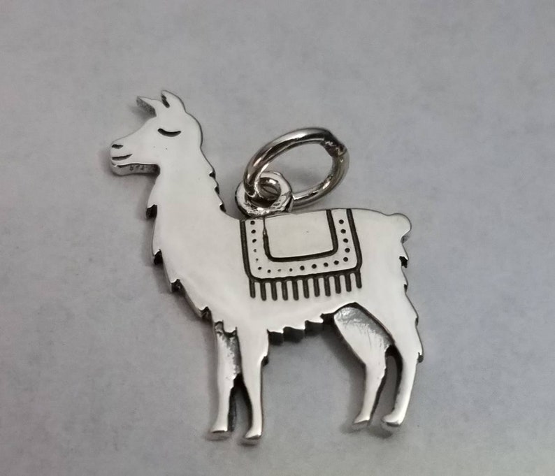 Sterling Silver Llama Charm Alpaca Charm Llama Jewelry - Etsy