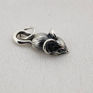 Small Sterling Silver Mouse Charm, Little Mouse Charm, Animal Charm ...