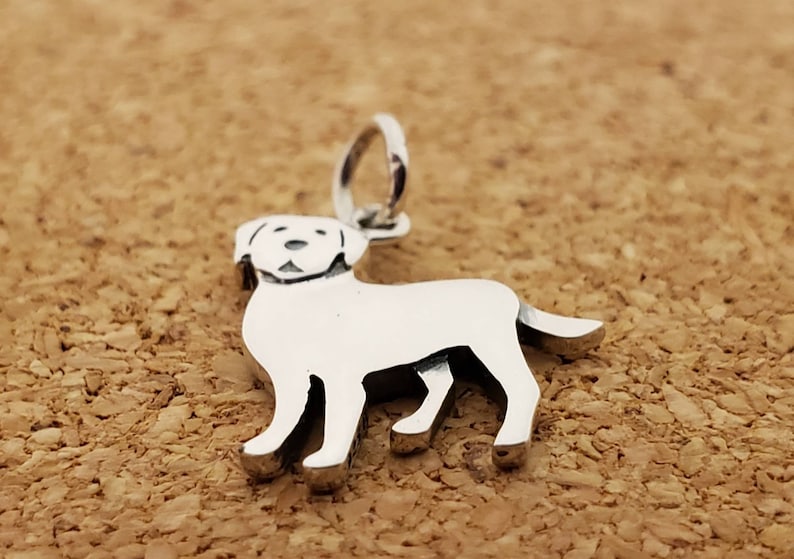 Labrador Retriever Charm Sterling Silver Labrador Charm | Etsy