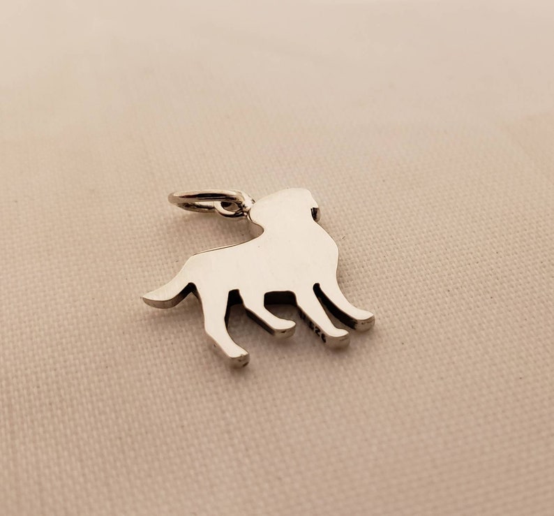 Labrador Retriever Charm Sterling Silver Labrador Charm | Etsy