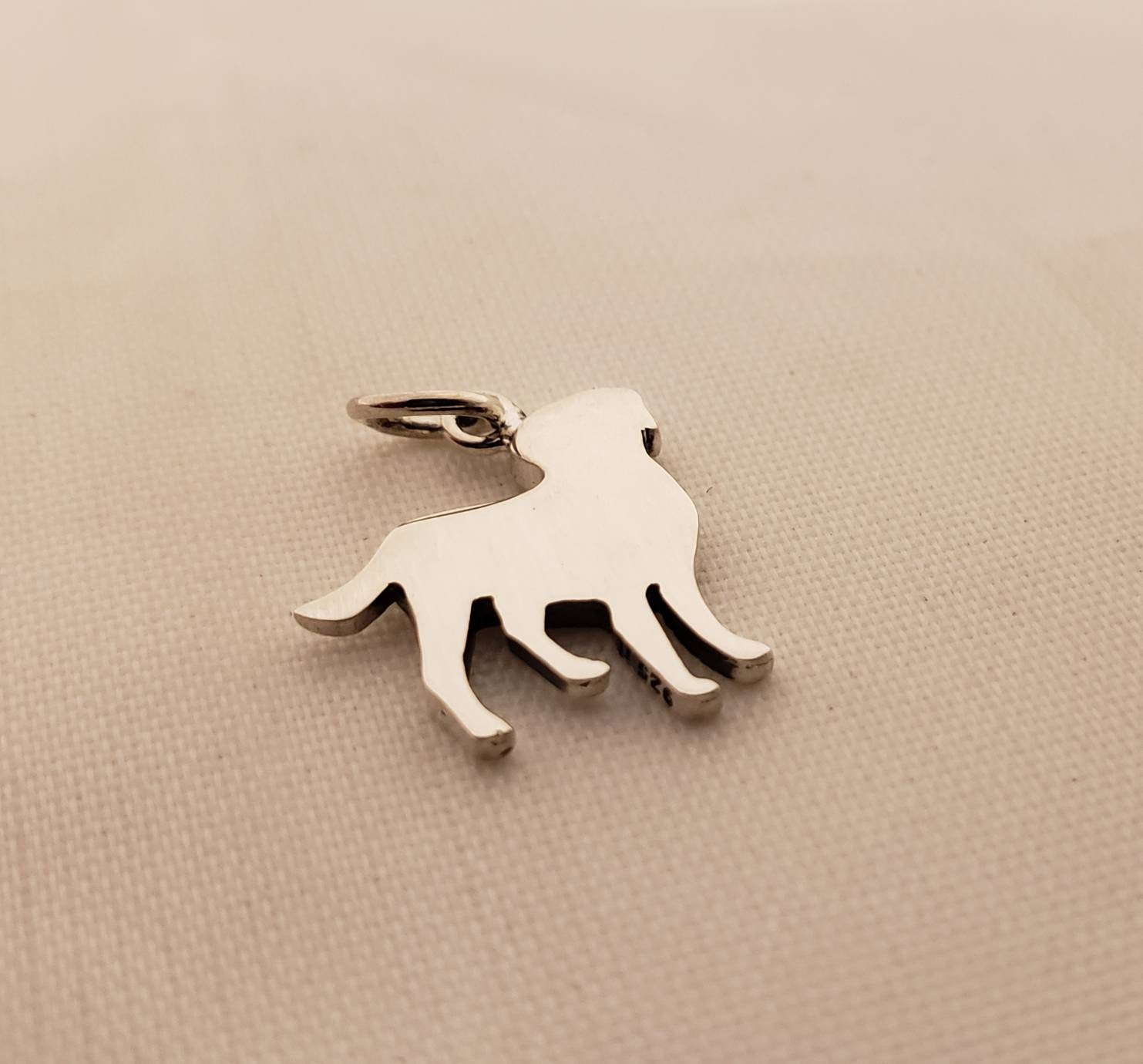 Labrador Retriever Charm Sterling Silver Labrador Charm | Etsy