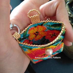 DIY Hibiscus Business Card Holder,beading Peyote Pattern(odd Count ...
