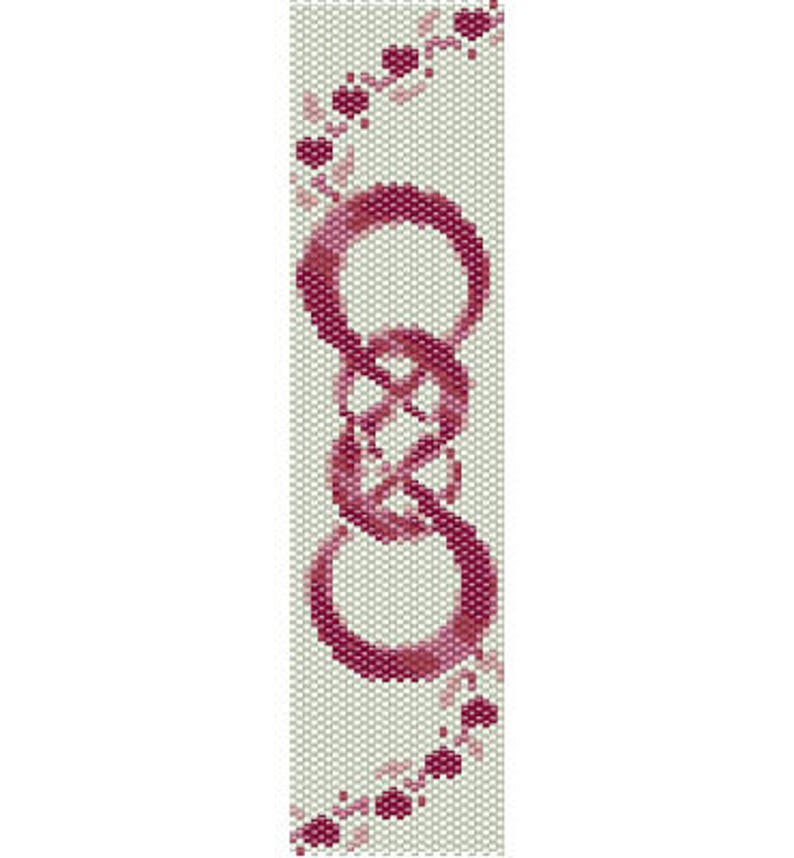 Double Infinity Sign, Friendship, Pink Infinity Sign, Beading Peyote ...