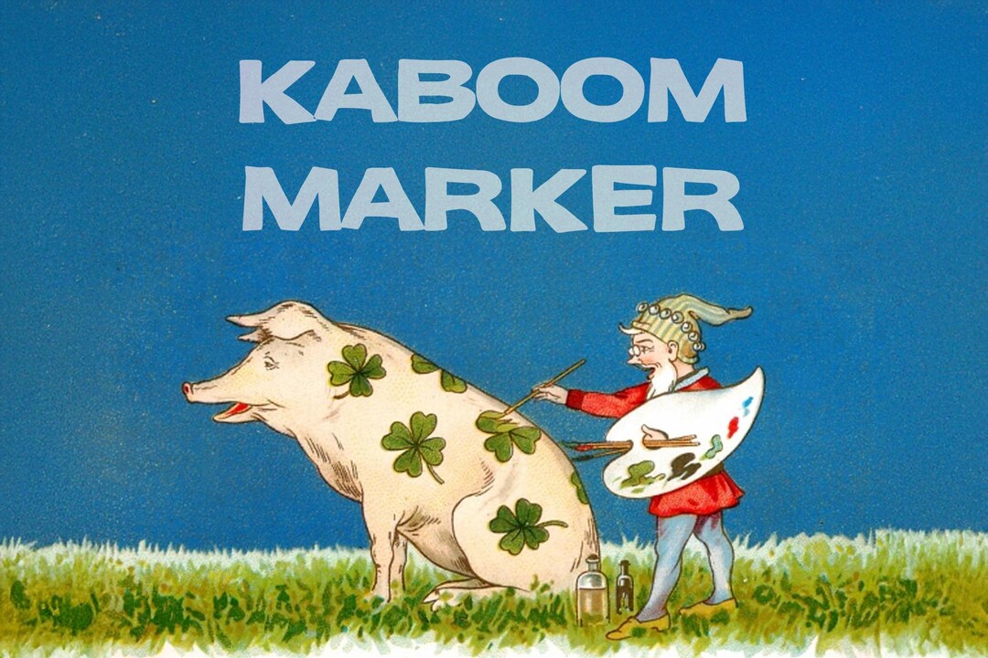 Kaboom Marker Heavy Cartooning Font - Etsy