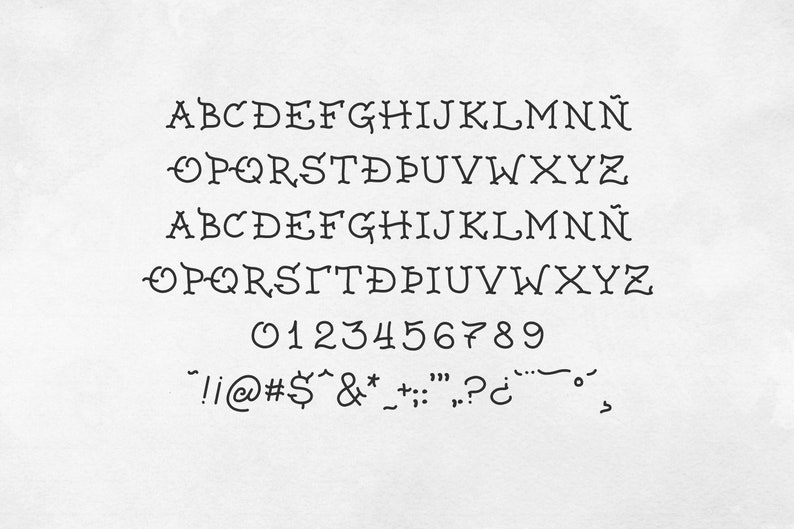Sailor Tattoo Hand Traditional Tattoo Script Font Alphabets - Etsy