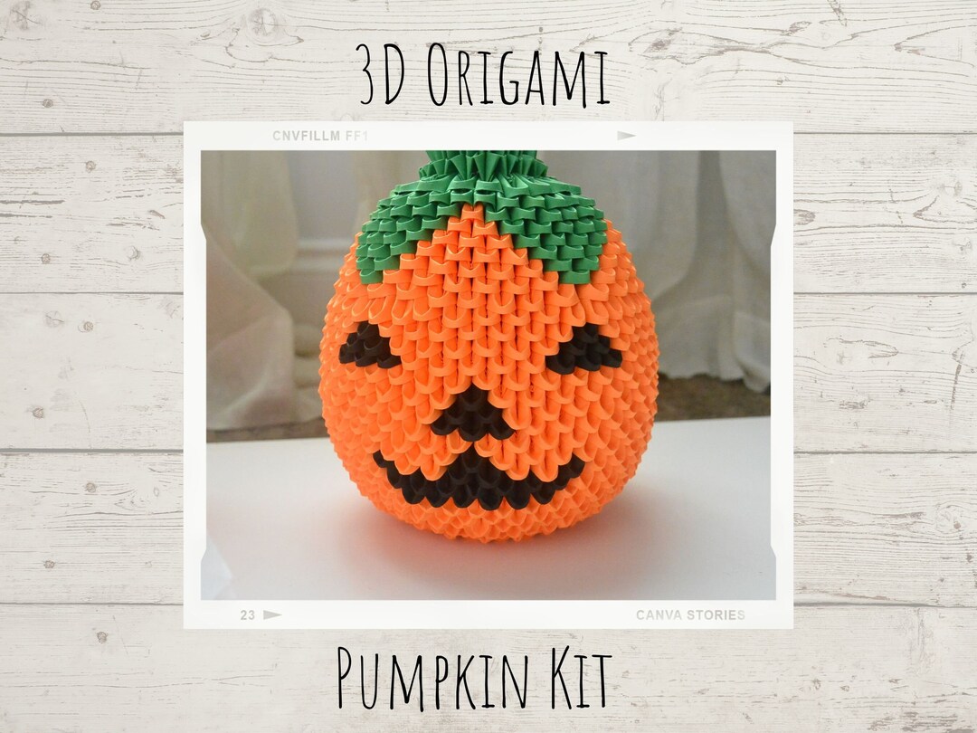 3D Origami Kit, Craft Kit, Fall Activity Kit, 3D Origami Activity, 3D ...