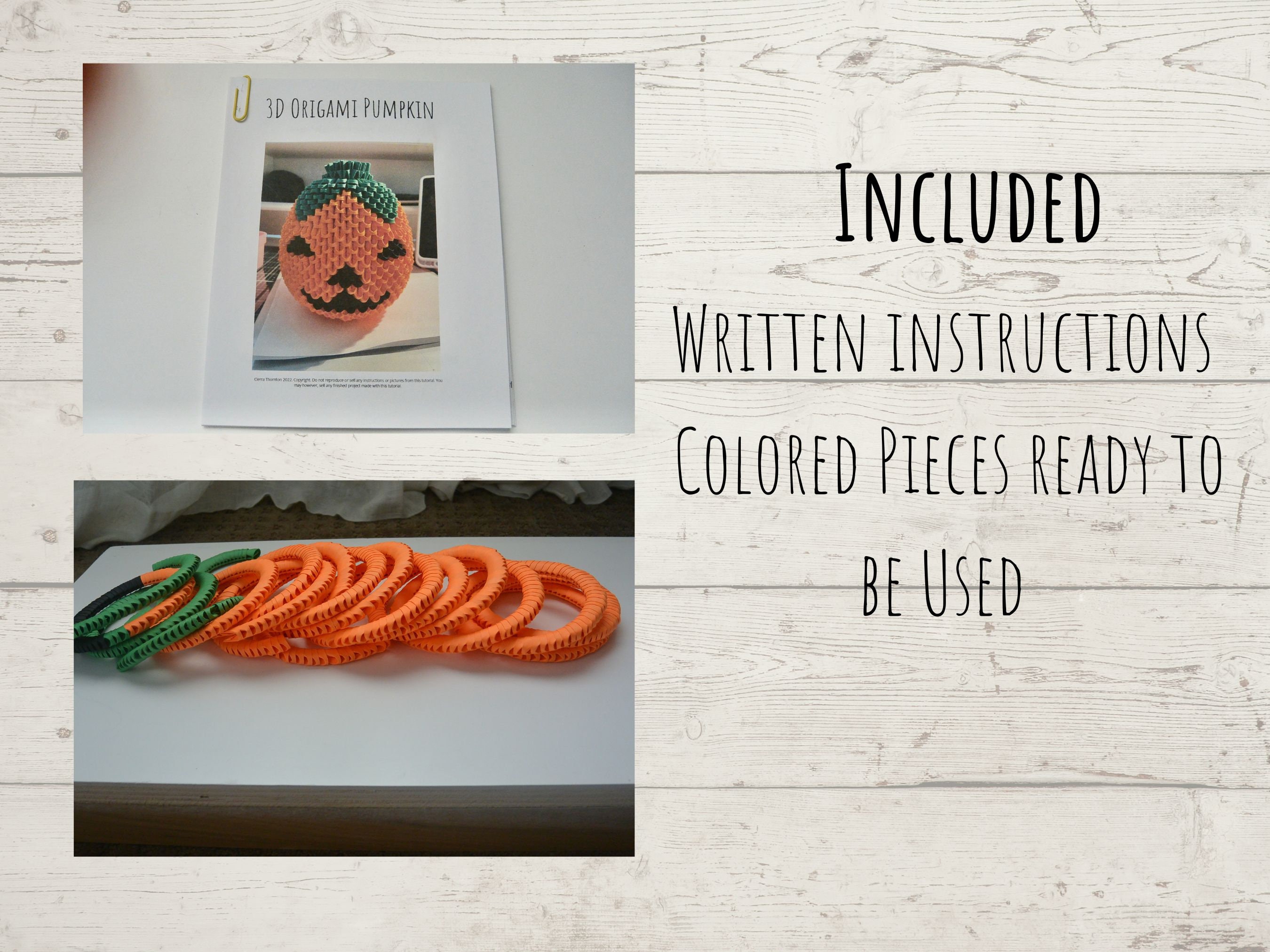 3D Origami Kit, Craft Kit, Fall Activity Kit, 3D Origami Activity, 3D ...