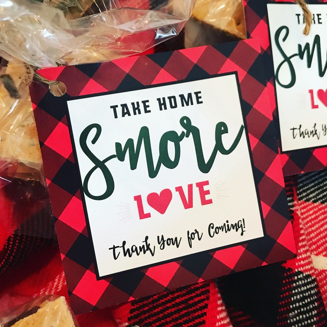 Valentine Party Favor Tag Smore Kit Take Home Smore Love V Day Instant ...