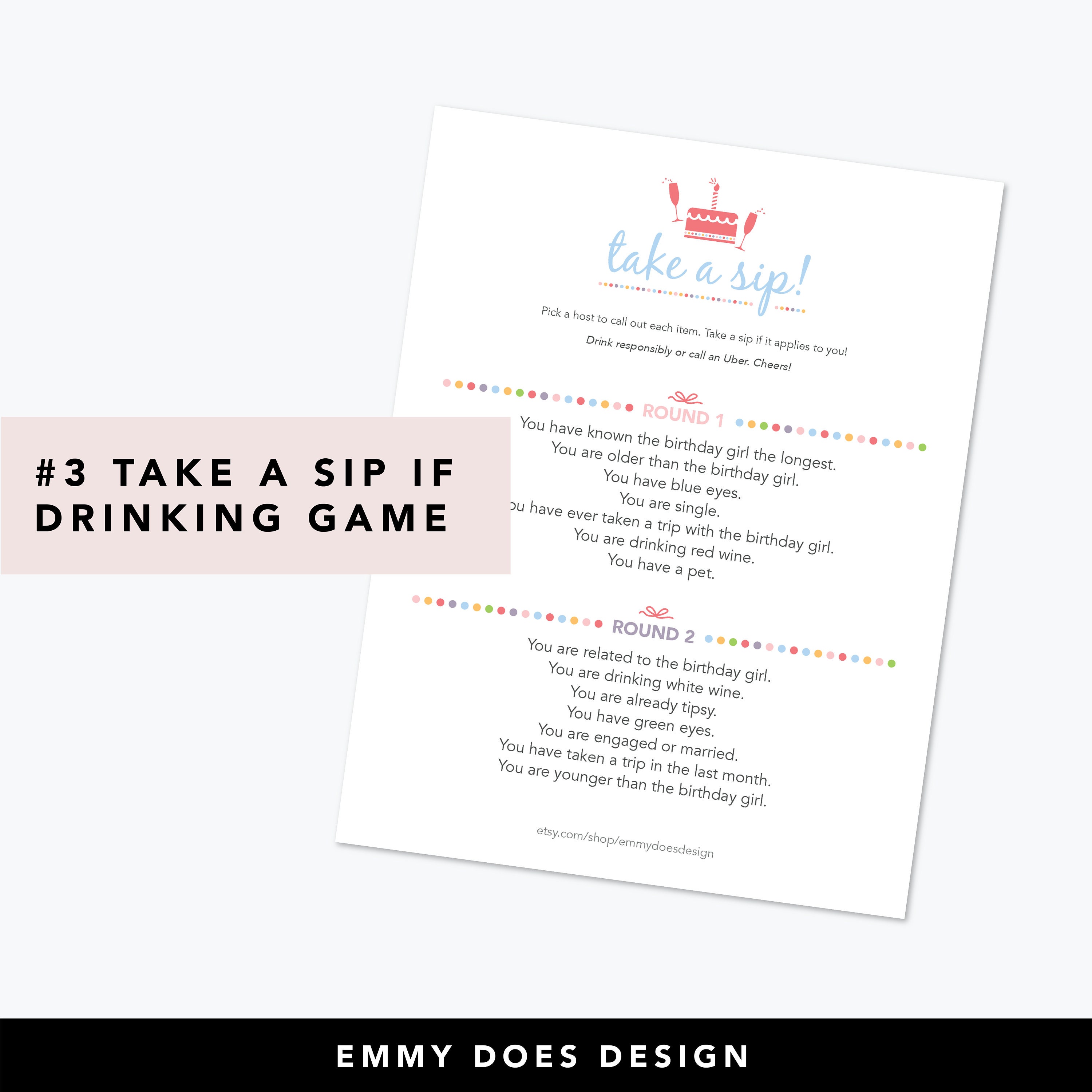 Adult Birthday Game Bundles, Virtual Birthday Games, Who Knows the ...