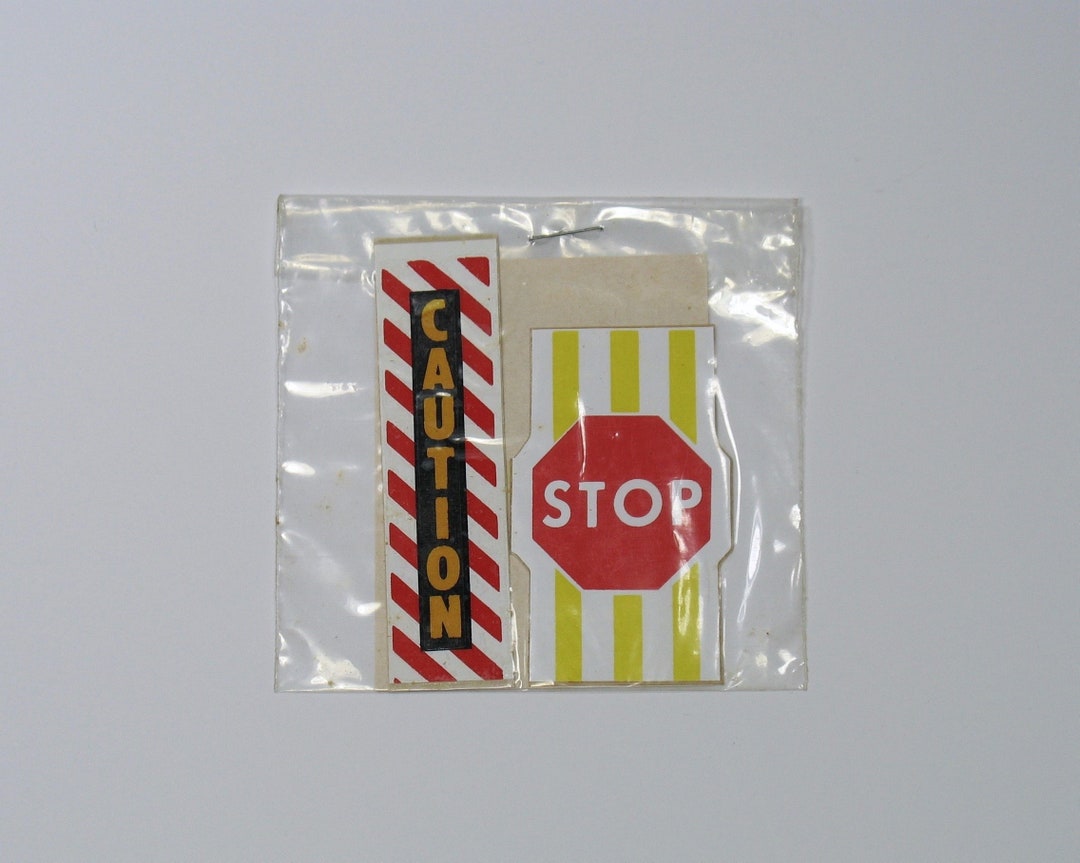 Traffic Sign Stickers, Helmet Decal, Racing Caution Stop, Biker Street ...