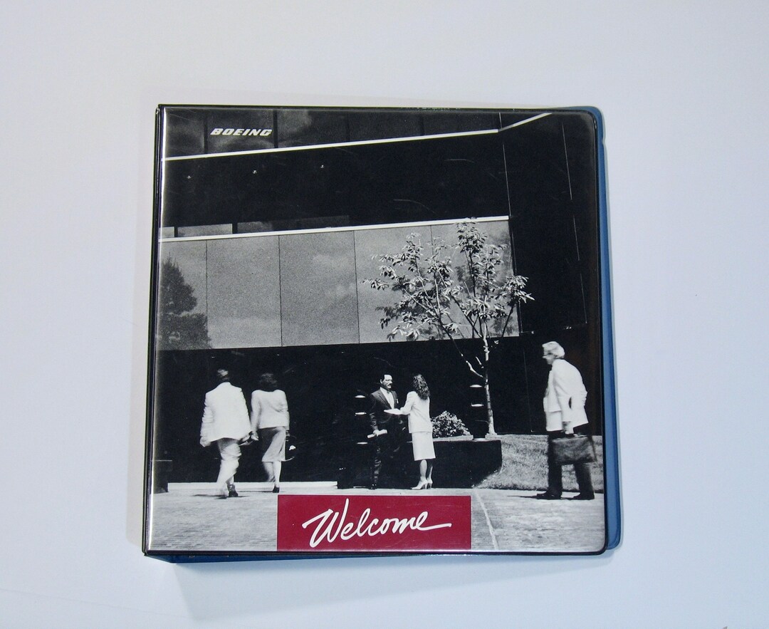 Boeing Employee Ring Binder, Pilot Book, TV Film Prop Memorabilia ...