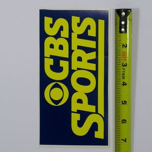 CBS Sports Bumper Sticker Vintage Television Network Decal TV - Etsy