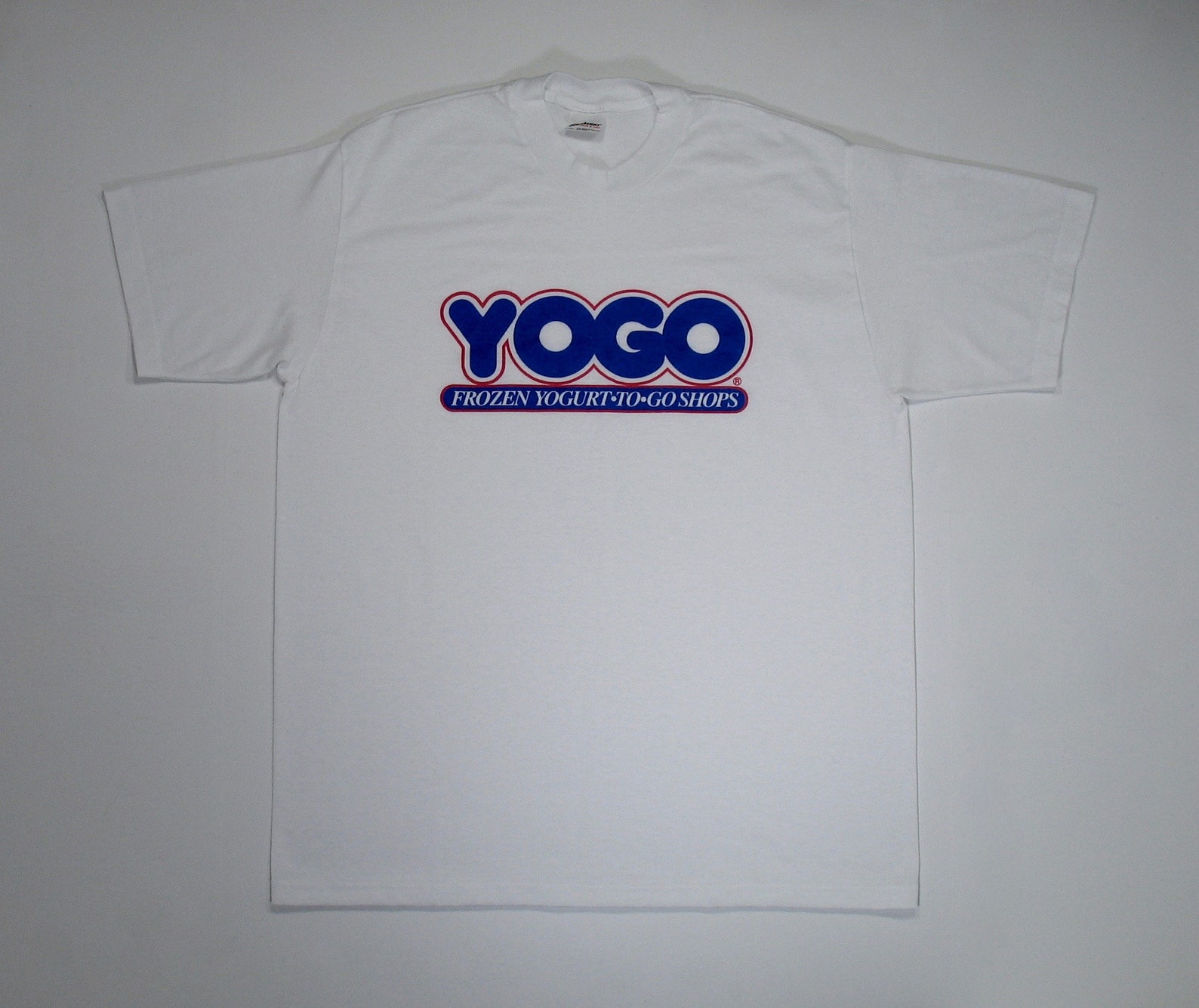Vintage Yogo Frozen Yogurt T-shirt, Large White Tee, Single Stitch 80s ...