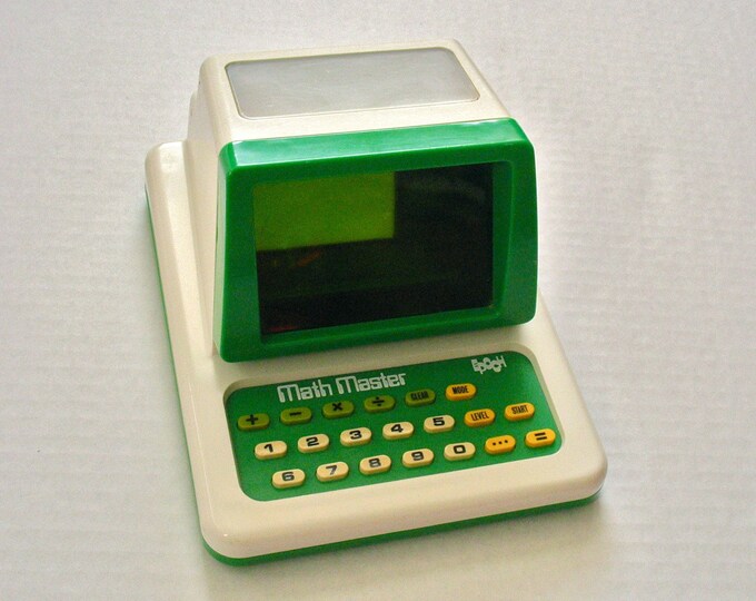 Vtg 80s Math Master Learning Educational Toy Computer Epoch - Etsy