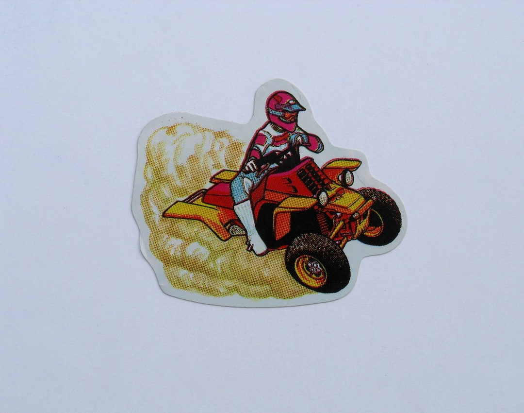 Four Wheeler Sticker, Dirt Bike Prism. Quad Rider Decal, Holographic ...