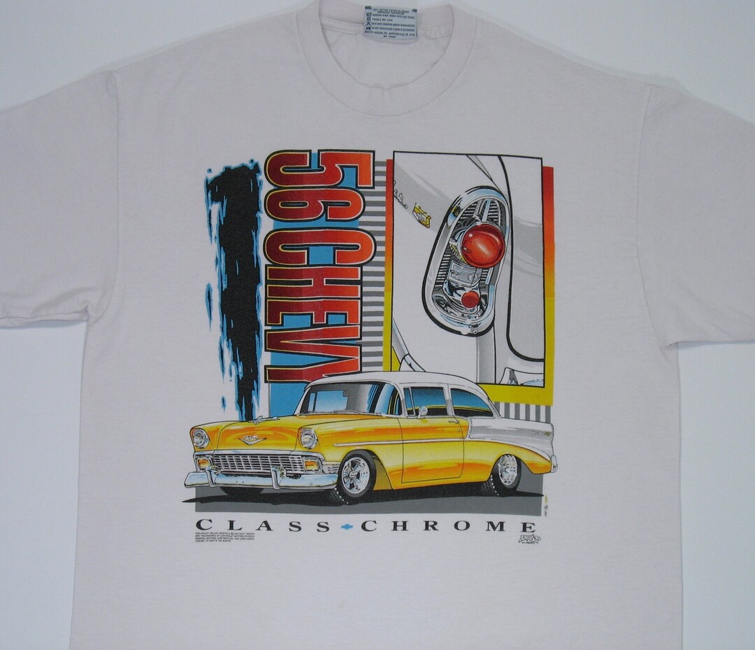 Vintage '56 Chevy T-shirt, Large Car Lover Tee, 90s Retro - Etsy